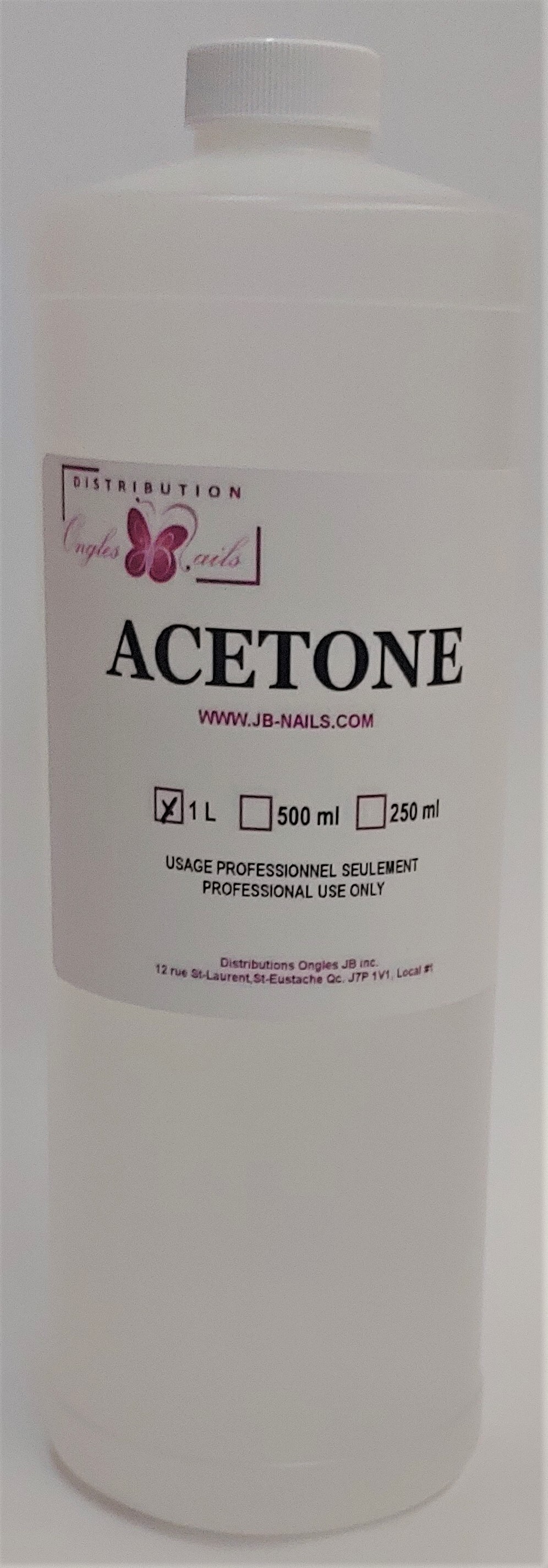 Dissolvant (Acétone et autres)