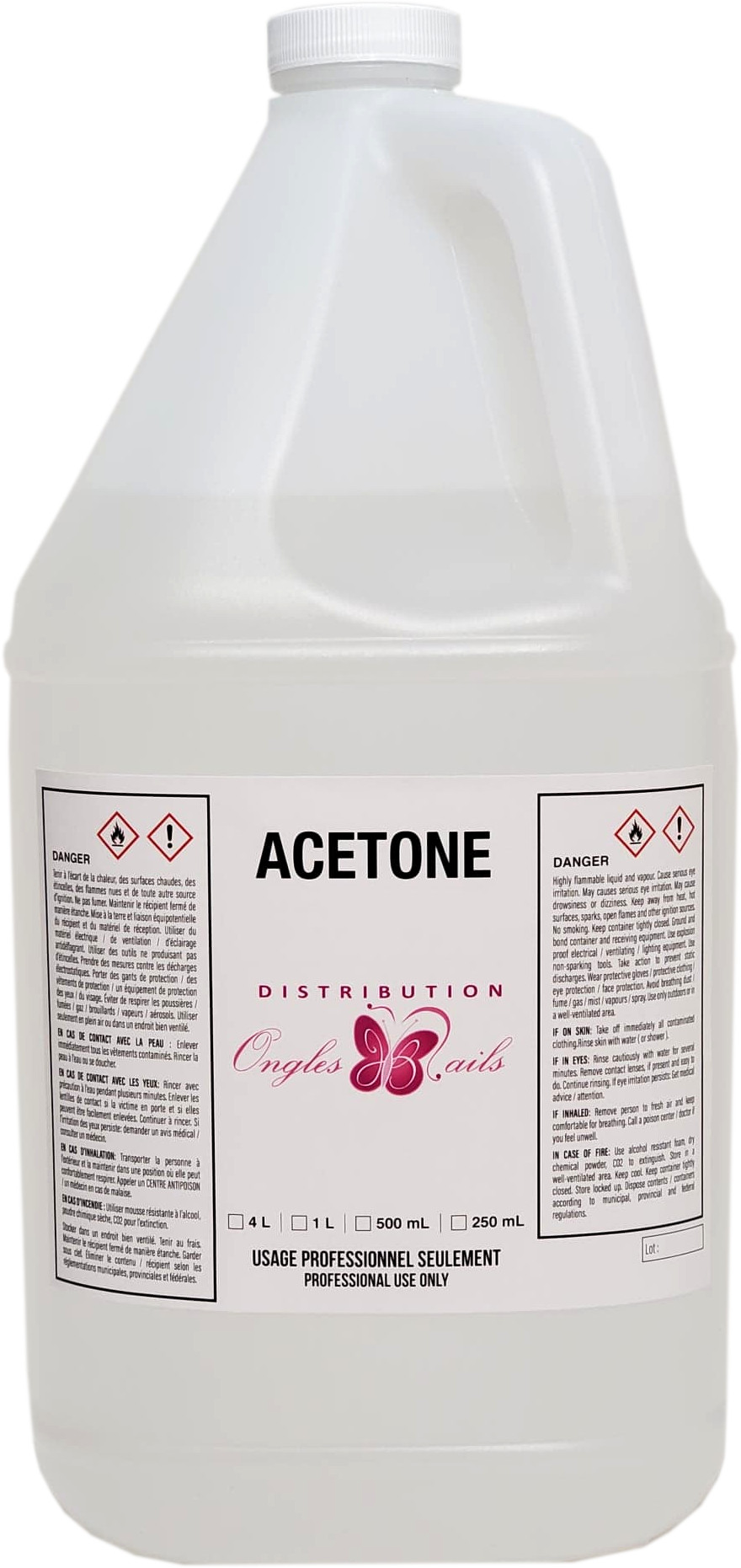 Acétone * Gallon * 4L